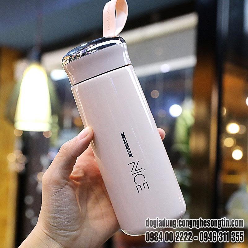 Bình Thủy Tinh Bọc Nhựa Nice 400ml